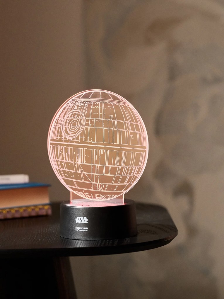 Sinsay - Dětská LED noční lampička ve tvaru Hvězdy smrti Star Wars - clear