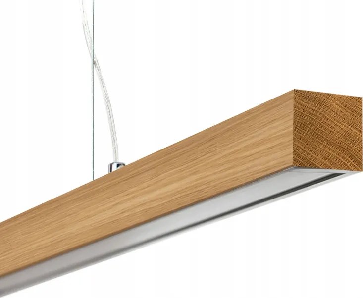 Závěsná Led stropní lampa Dub Slim 90CM Obývací pokoj Loft nad stůl 36W 3000K