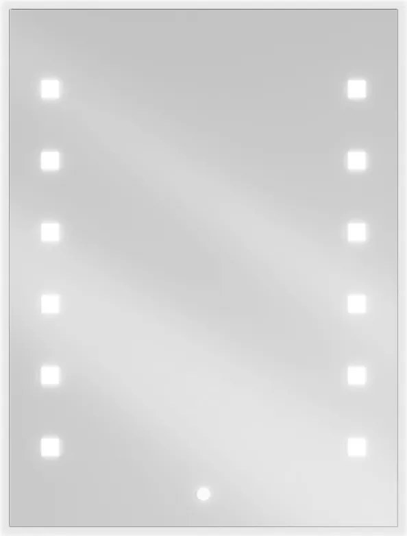 Mexen Ner podsvícené koupelnové zrcadlo 60 x 80 cm, LED 6000K, proti zamlžování - 9809-060-080-611-00