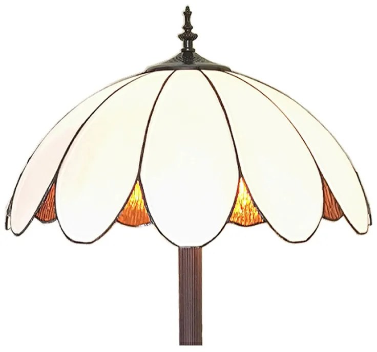 Stojací Tiffany lampa Stefanie – 46x166 cm