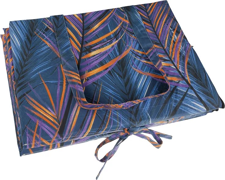 Bellatex Polstr na plážové lehátko - potah na zip Modrá 55x195 cm