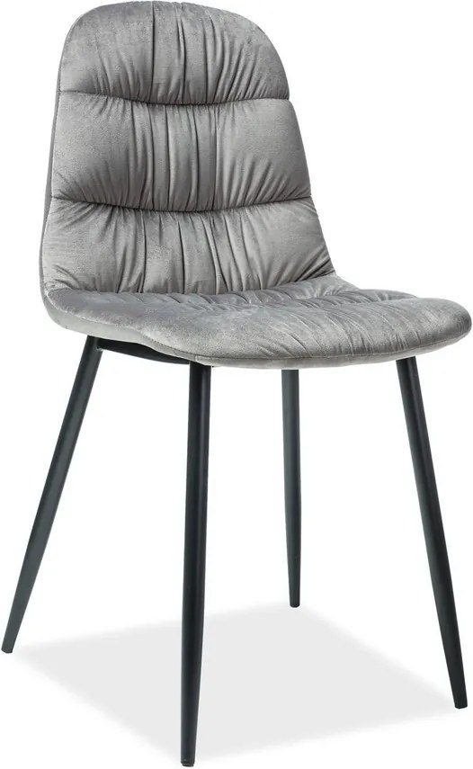 Casarredo Jídelní čalouněná židle VEDIS šedá