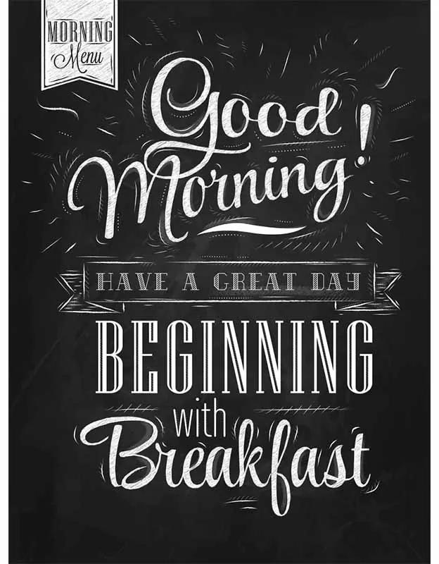 Cedule Good Morning - Beginning Breakfast 40 x 30cm