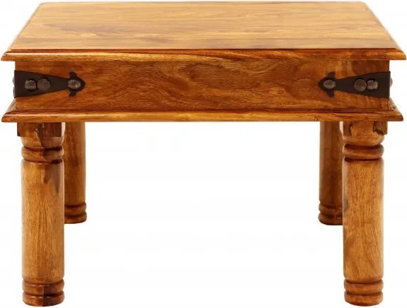 Indický nábytek - Konferenční stolek Jali 60x55x60 z indického masivu palisandr Natural