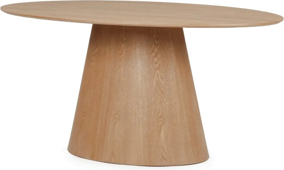 Oválný jídelní stůl, dýha, dub HT-L3523 OAK (160 x 90) cm