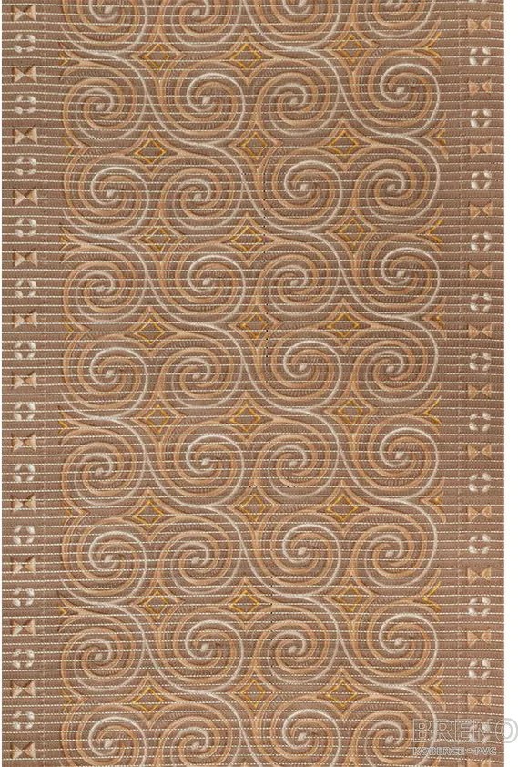Breno Koupelnová pěnová předložka SOFTY-TEX 79830.8 spirály, šíře 65 cm, Hnědá/Vícebarevné