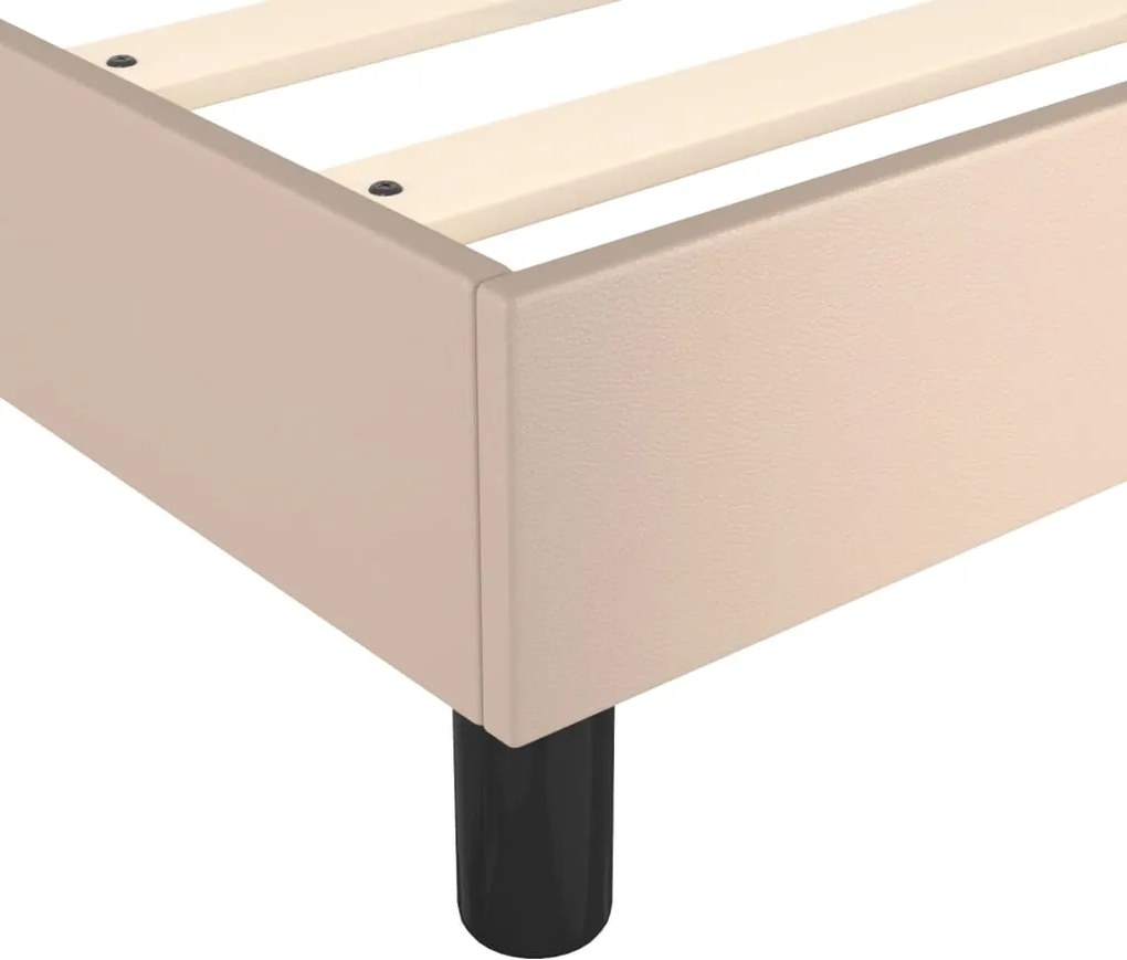 Rám postele s boxspringem cappuccino 120x200 cm umělá kůže 3121040