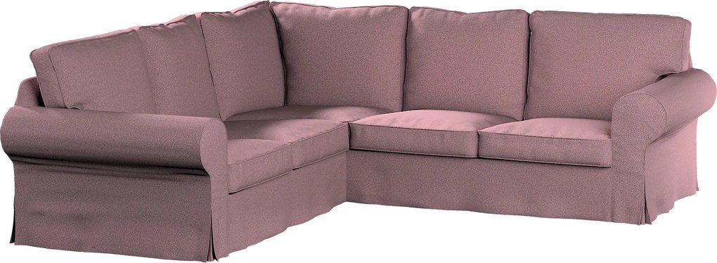 Potah na pohovku IKEA Ektorp rohová barva růžová látka pletený vzor