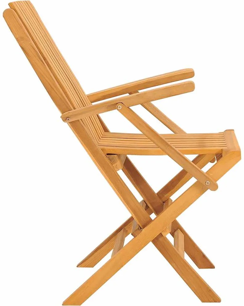 Skládací židle 4 ks 61x67x90 cm masivní teak 3155055