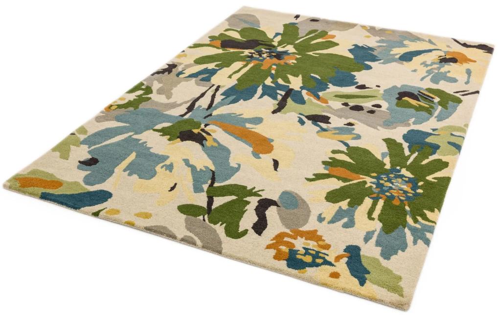 Barevný  koberec Jigsaw Floral Green Rozměry: 200x290 cm