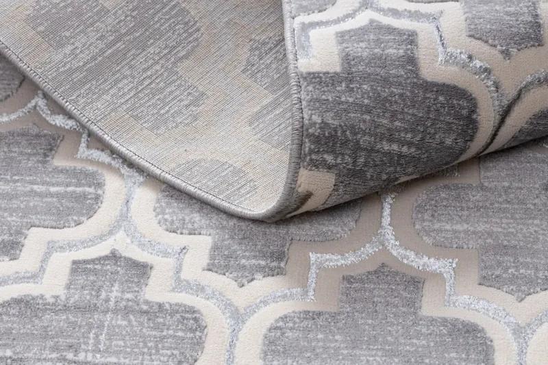 Dywany Łuszczów Kusový koberec Core W6764 Trellis grey/cream Rozměry koberců: 80x150