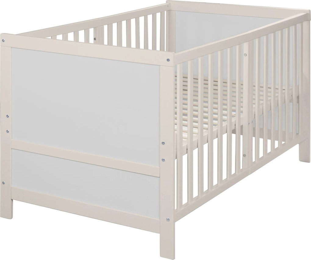roba Kombinovaná dětská postýlka Easy Sleep, 70 x 140 cm (přírodní šedá)