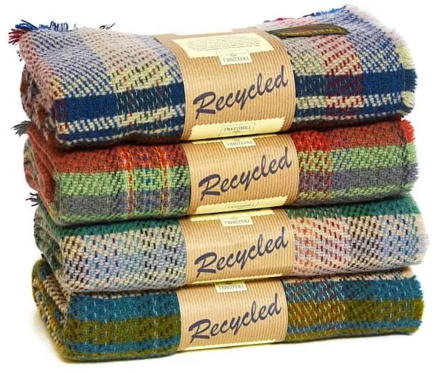 Vlněná recyklovaná deka 150 x 120 cm Tweedmill