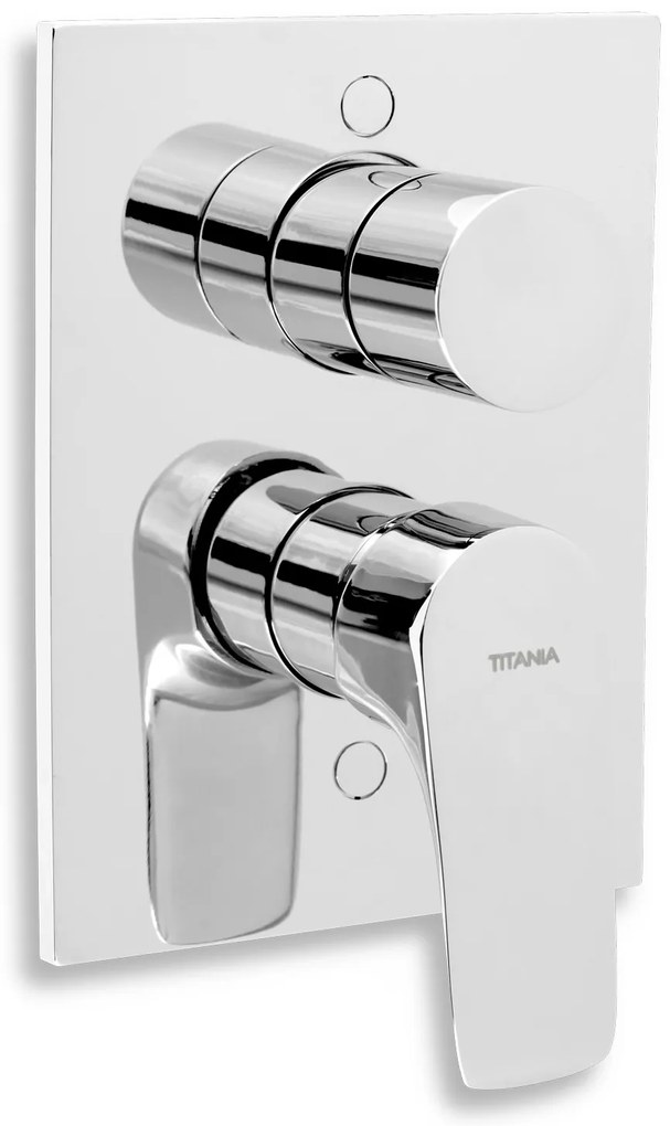 Novaservis Titania Nice Vanová a sprchová podomítková baterie s přepínačem, chrom, 97050R,0