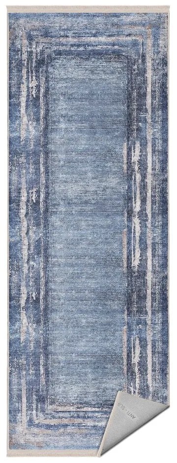 Modrý koberec běhoun 80x200 cm – Mila Home