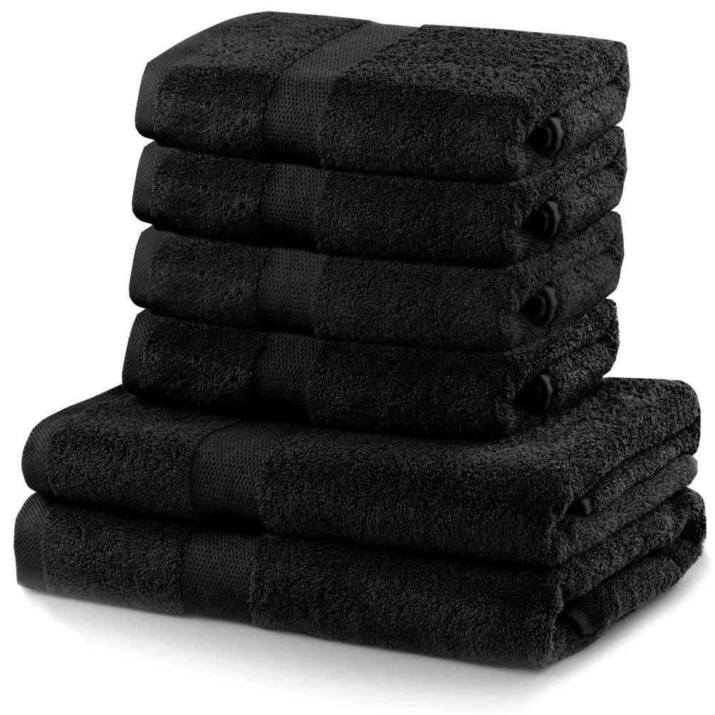 Sada ručníků MARINA | 6ks Barva: Černá