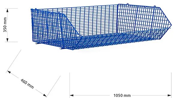 FEROPLAST spol. s.r.o Průmyslový úložný koš KS7 1050x460x350 mm, stohovatelný
