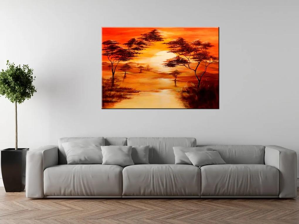 Gario Ručně malovaný obraz Západ slunce Rozměry: 120 x 80 cm