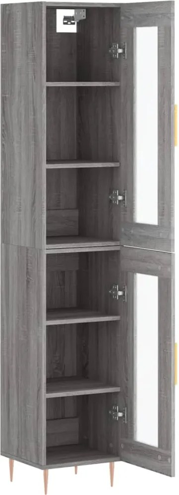 Skříň highboard šedá sonoma 34,5 x 34 x 180 cm kompozitní dřevo 3199423