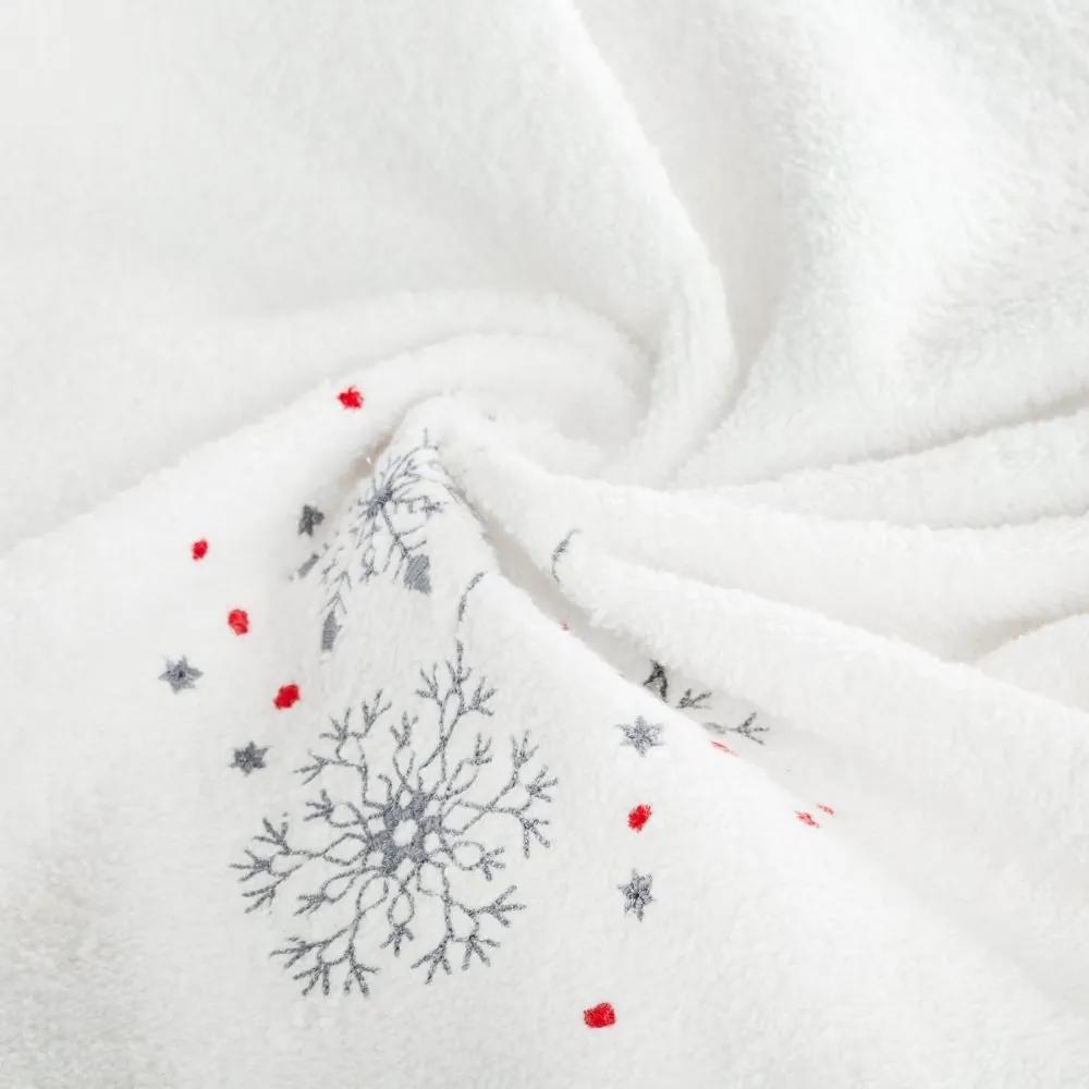 Kolekce bílých vánočních bavlněných ručníků Šírka: 50 cm | Dĺžka: 90 cm