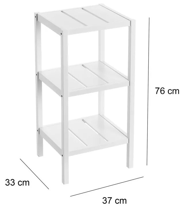 Bílý regál 37x76 cm – Casa Selección