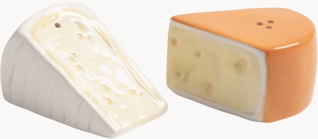 Sada ručně vyrobené solničky a pepřenky Cheese, 2 díly
