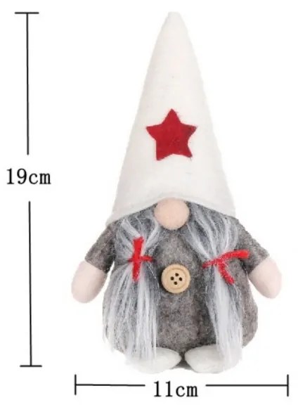 Flamenco Mystique VÁNOČNÍ skřítek VÁNOČNÍ 19 cm s plyšem KSN08B