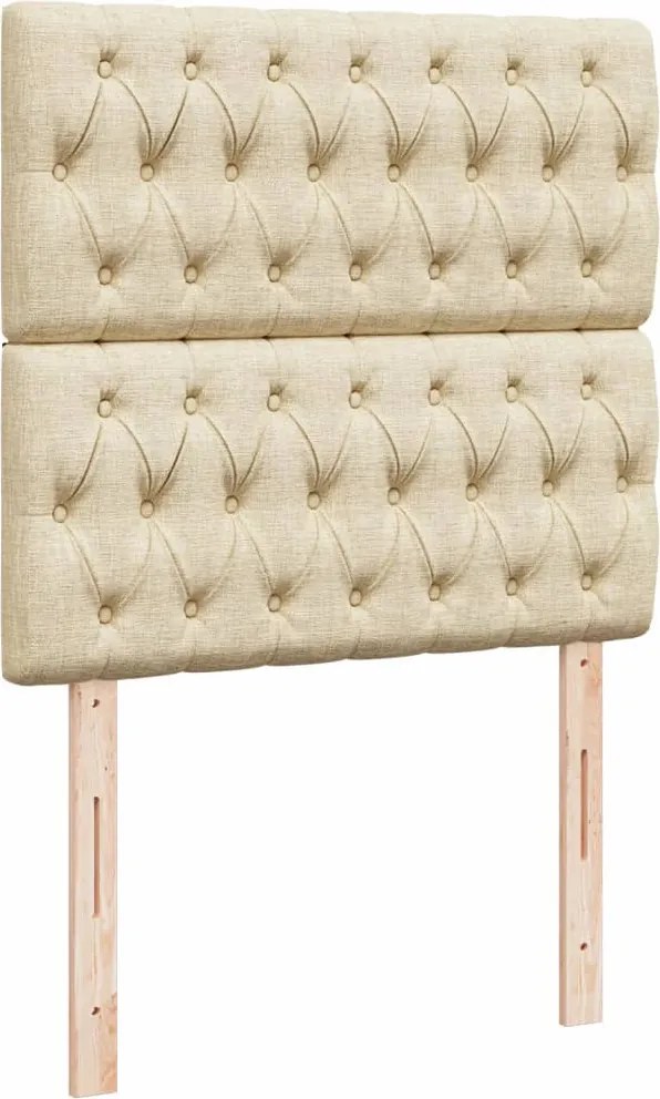Box spring postel s matrací krémová 80 x 200 cm textil 3291507