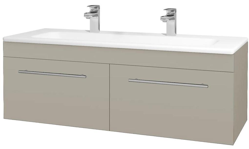 Dřevojas Koupelnová skříň ASTON SZZ2 120 Varianta: N01 Bílá lesk / Úchytka T01 / IND Individual
