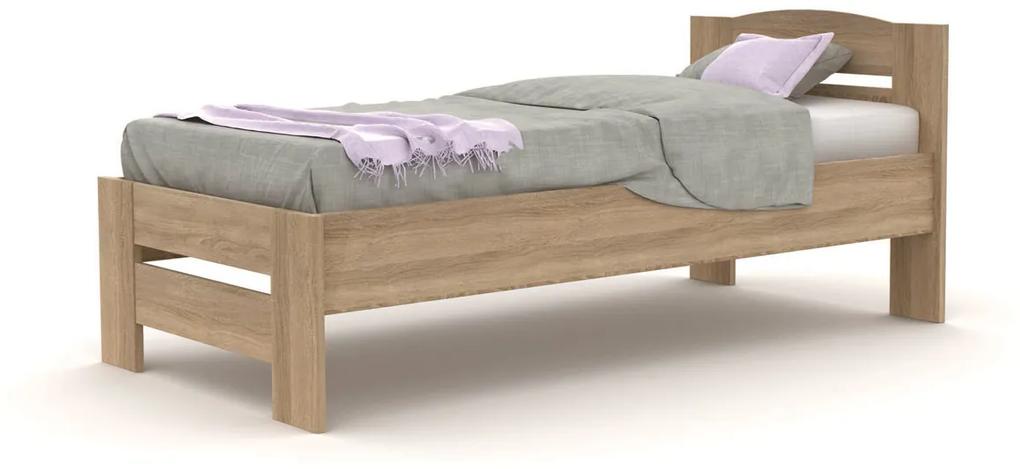 Laminová postel Carol 90×200 dp - dub přírodní