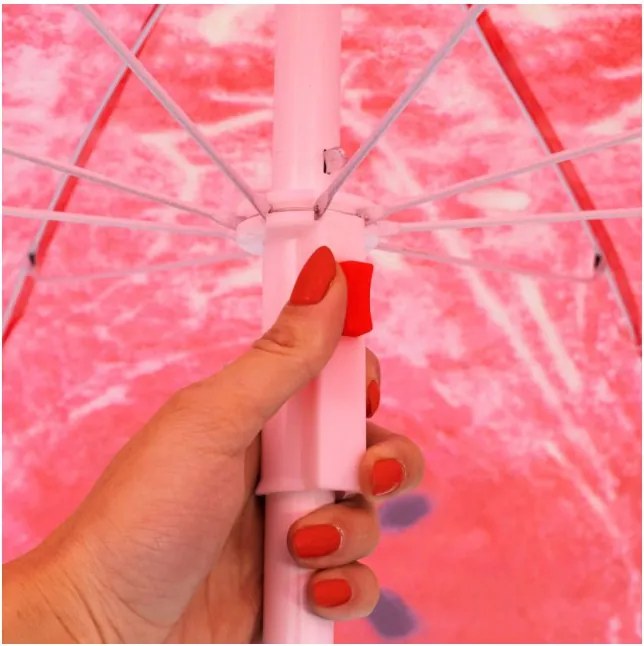 Zahradní slunečník 160 cm, meloun SPRINGOS VIVA BU0020