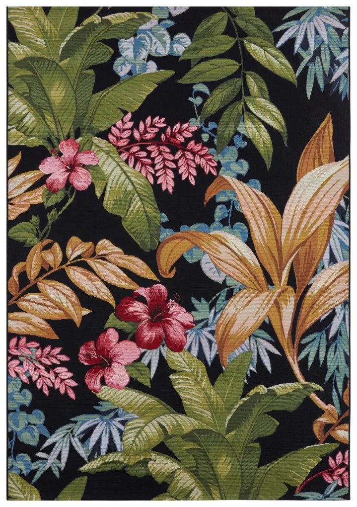 Hanse Home Collection koberce Kusový koberec Flair 105620 Tropical Flowers Multicolored – na ven i na doma - 80x165 cm