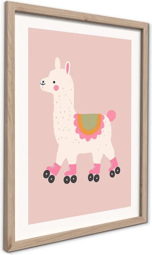 Dětský obrázek 30x40 cm Roller Llama – Styler
