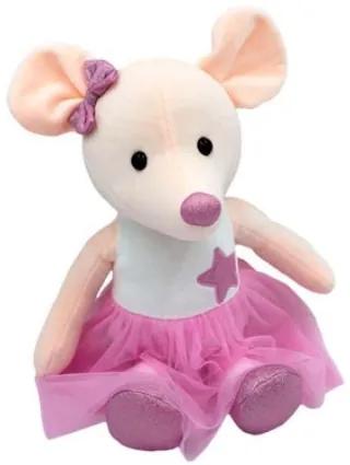 Plyšová hračka Tulilo Myška Lila, 33 cm - růžová