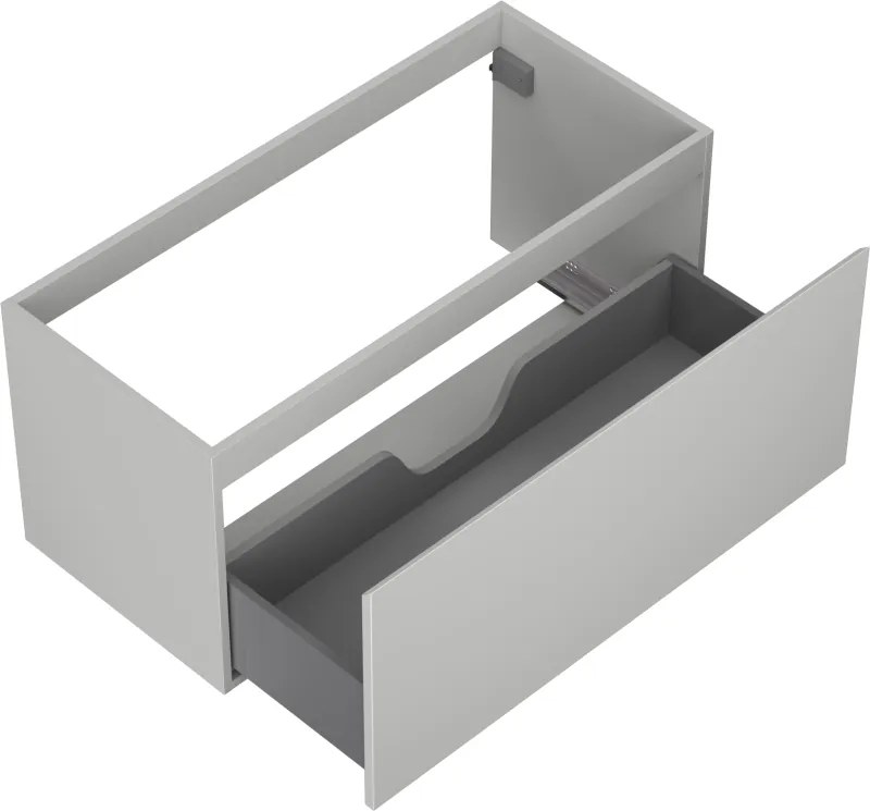 Mexen Orio, koupelnová skříňka 100 cm, 1 zásuvka, šedá matná, 91A10-10047-1-BF62