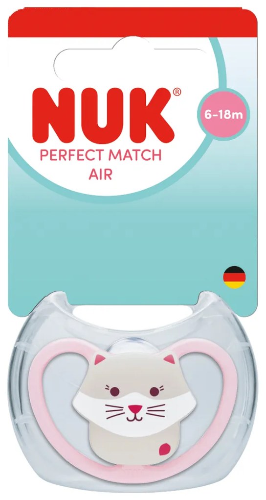 NUK Dudlík Perfect Match Air 6-18 m 1 ks Cat