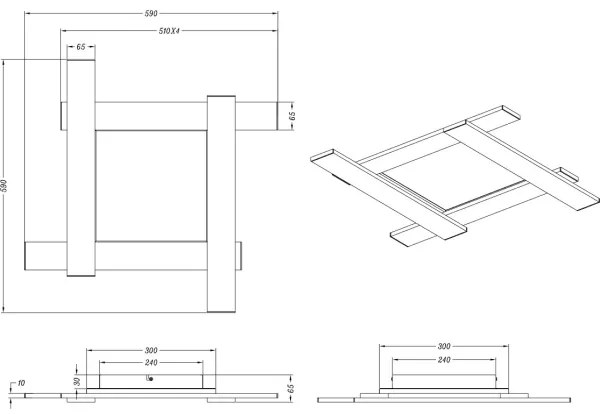 Trio - LED Stmívatelné stropní svítidlo BELFAST LED/18W/230V + LED/14W