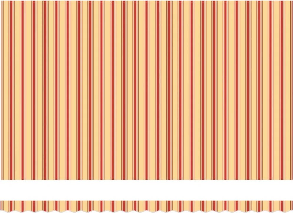 Zatahovací markýza žlutá a bílá 5 x 3 m textil a hliník 3154610