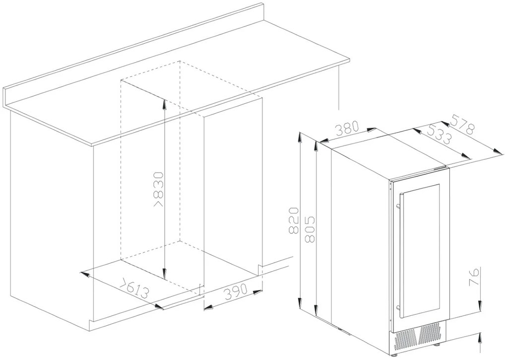 Vinotéka Guzzanti GZ 50B