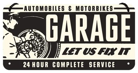 Postershop Závesná cedule - Garage 10x20 cm
