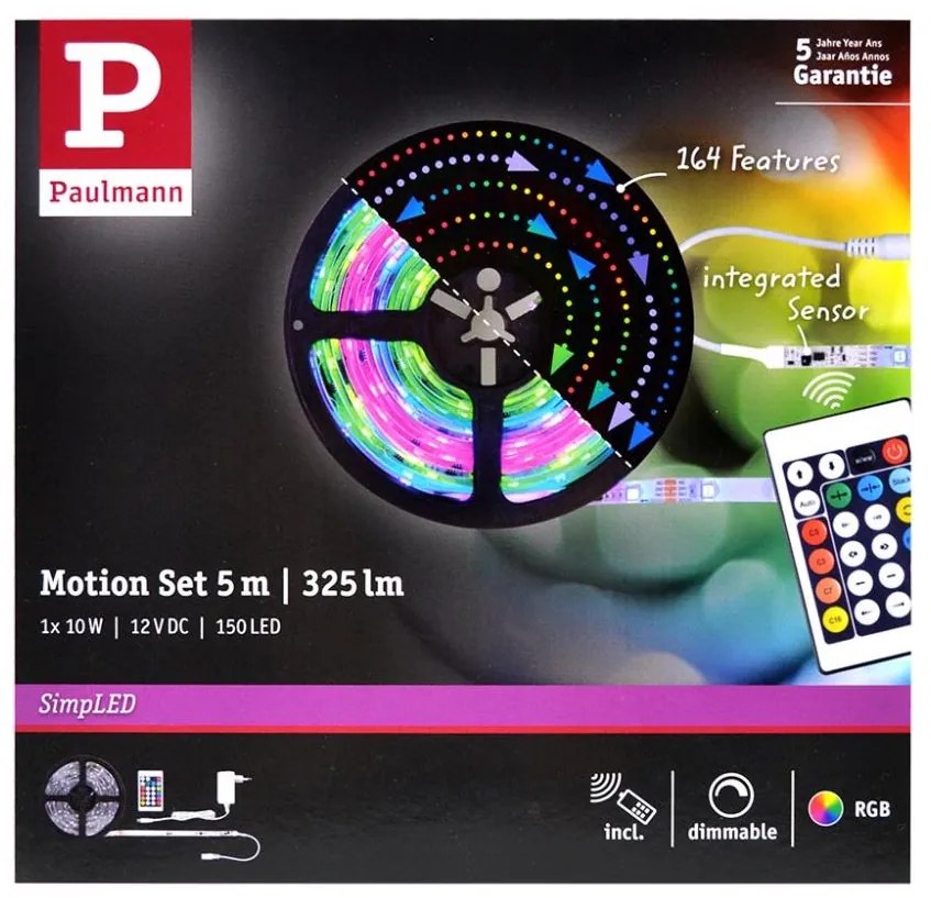 Paulmann 70513 - LED RGB/10W Stmívatelný pásek SIMPLED 5m 230V + DO