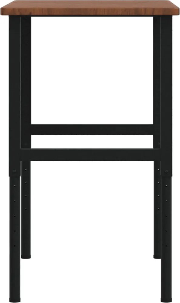 Pracovní stůl tmavě hnědý 100x60x(71,5–98) cm dub obdélníkový 3309681
