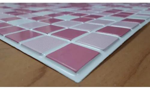 GRACE obkladový 3D PVC panel - Mozaika růžová 480 x 955 mm