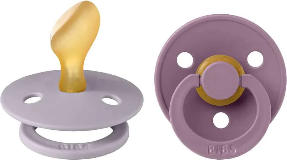 Bibs Anatomické dudlíky kaučuk 2 ks 6-18 měsíců Colour Ivory/blush