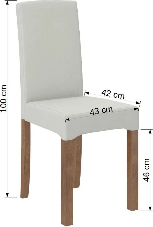 ADRK Furniture Sada stolu s židlemi RODOS 56 SE-ROD-56-S-B124