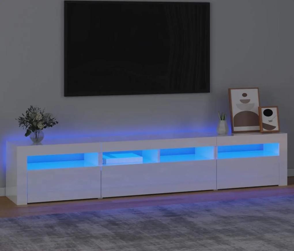vidaXL TV skříňka s LED osvětlením 210 x 35 x 40 cm [3152735] Barva: hnědý dub