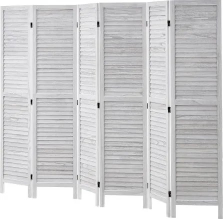 Dřevěný dělič pokojů Dřevěná zástěna 6 panelů oddělující místnost