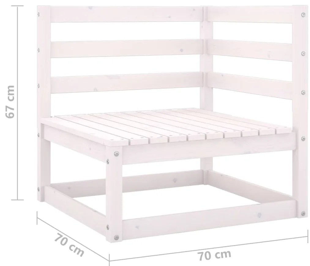 vidaXL Marketos 6dílná zahradní sedací souprava s poduškami masivní borovice