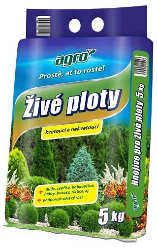 Hnojivo pro živé ploty AGRO 5kg - rozbaleno - dírka v balení