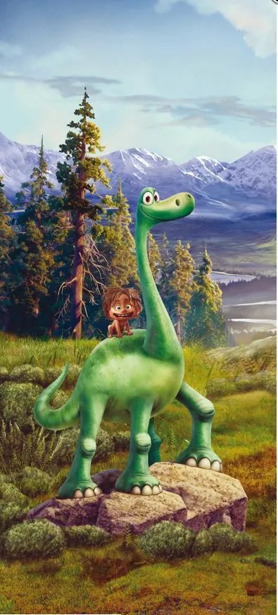 Dětská fototapeta creative collection vertical papírová FTDV 1844 Disney The Good Dinosaur Dinosaurus 90x202cm - 1 dílná